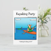 Funny Kayaking Party Invitations | Zazzle