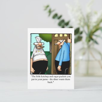 Funny Keeping In Touch Humor Postcard | Zazzle