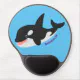 Funny killer whale orca cute cartoon illustration gel mouse pad | Zazzle