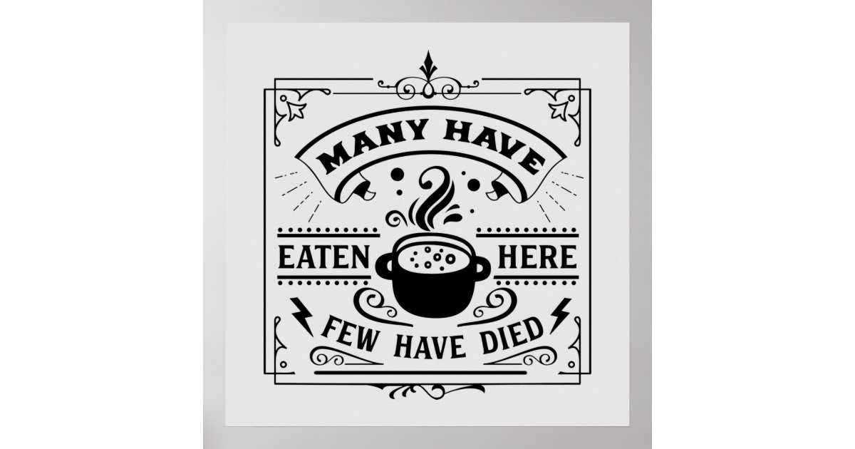 funny kitchen word art poster | Zazzle