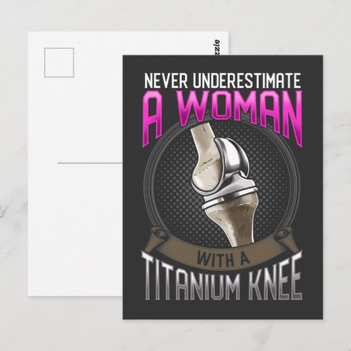 Funny Knee Surgery Recovery Hospital Get Well Postcard | Zazzle