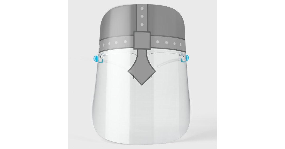 Funny Knight Helmet Face Shield | Zazzle