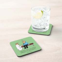 Funny Knitting Humor Coaster Set Gift | Zazzle