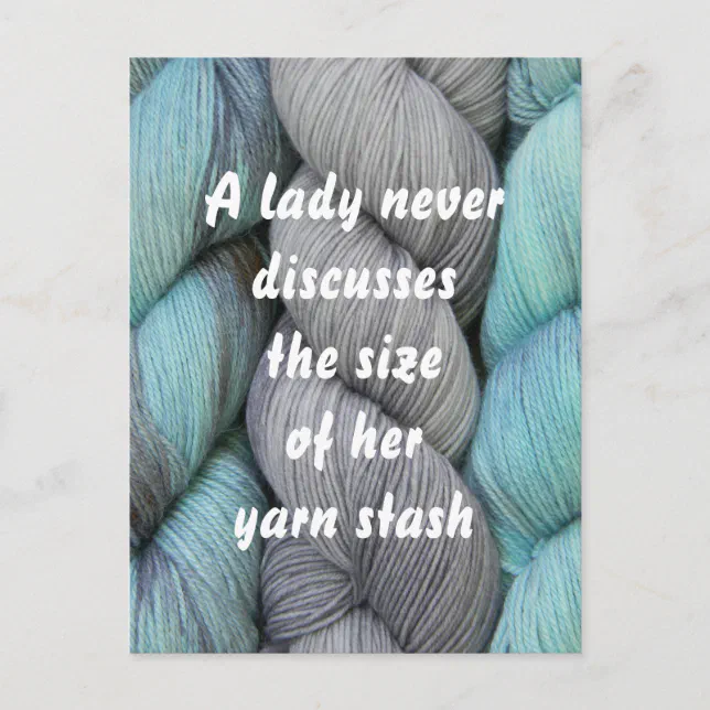 Funny Knitting Postcard | Zazzle
