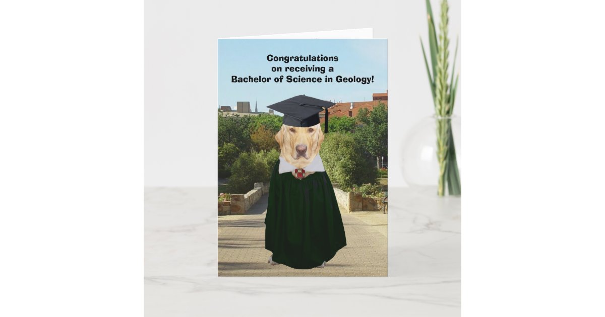 Funny Lab Geology Graduate Card | Zazzle