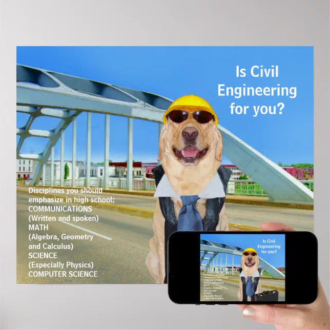 Funny Lab Science Engineering Poster | Zazzle