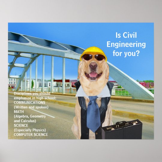Funny Lab Science Engineering Poster | Zazzle.com
