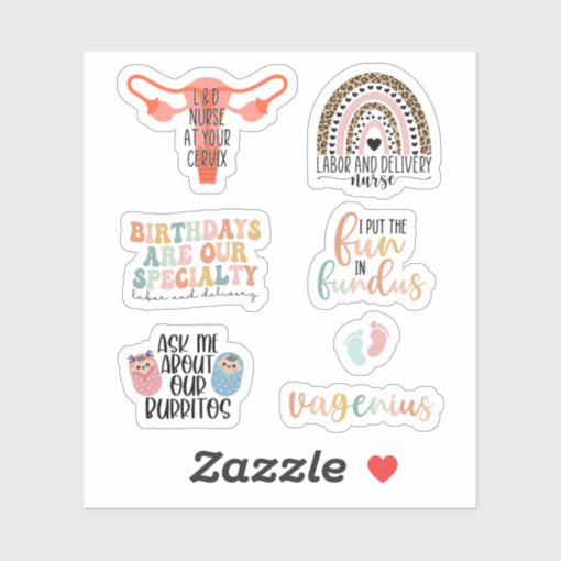Funny Labor and Delivery Nurse pack Sticker | Zazzle