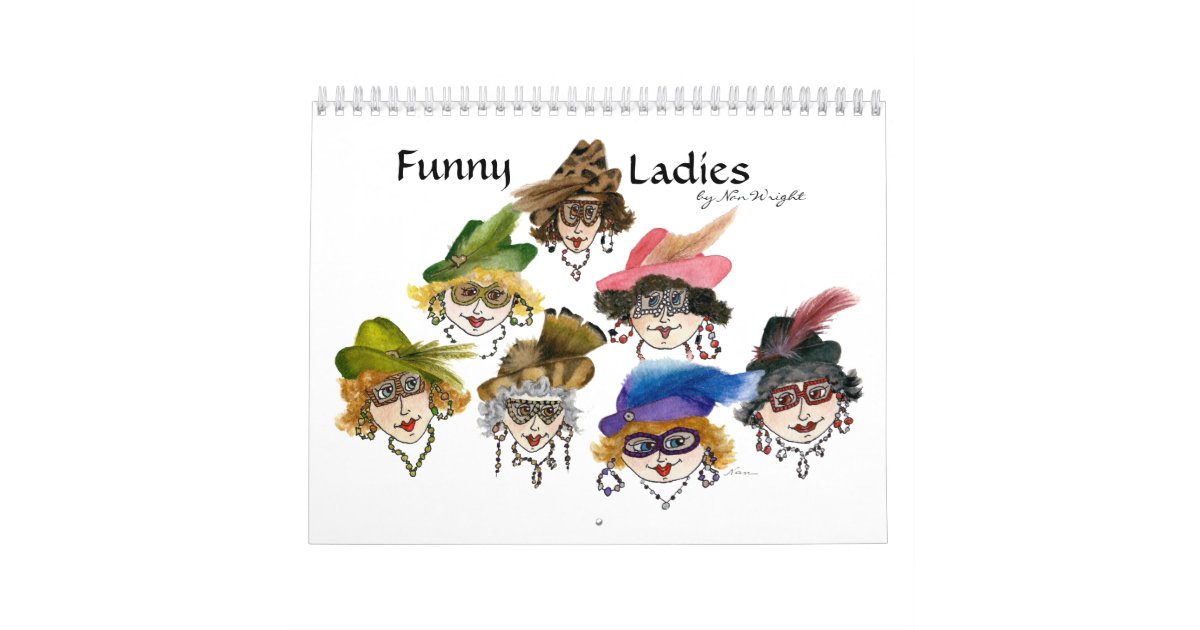 Funny Ladies Calendar | Zazzle