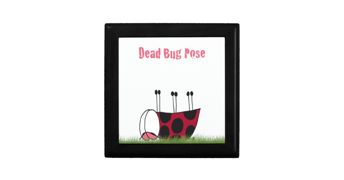 Funny Ladybug Dead Bug Yoga Pose Gift Box | Zazzle