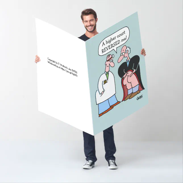 Funny Lawyer Birthday From Group Cartoon Giant Card | Zazzle