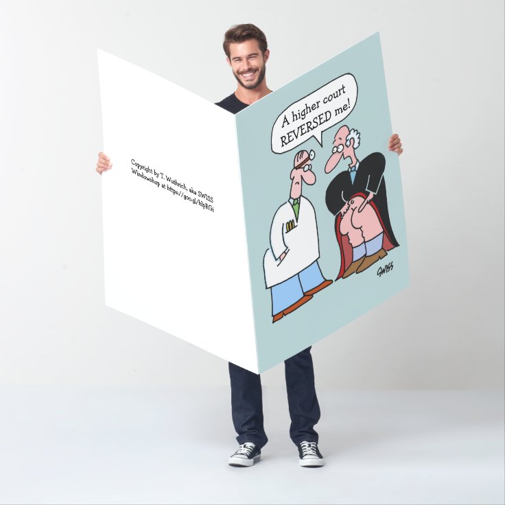 Funny Lawyer Birthday From Group Cartoon Giant Card | Zazzle