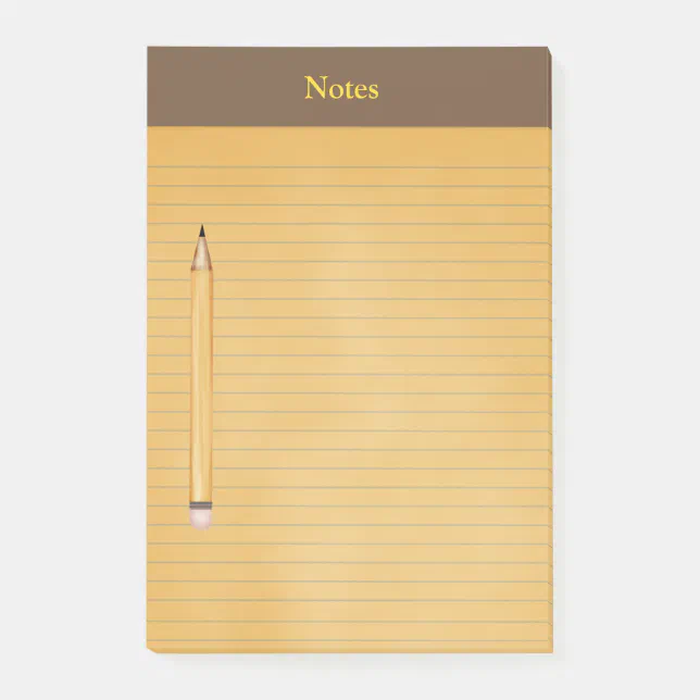 Funny "Legal Pad" 10" x 6" Post-it® Notes | Zazzle