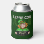 Funny Leprechaun Leprecon Mugshot St Patrick's Day Can Cooler | Zazzle