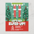 Funny Lets Get Elfed Up Christmas Party Invitation Flyer | Zazzle