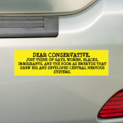 Funny Liberal Political Bumper Sticker | Zazzle
