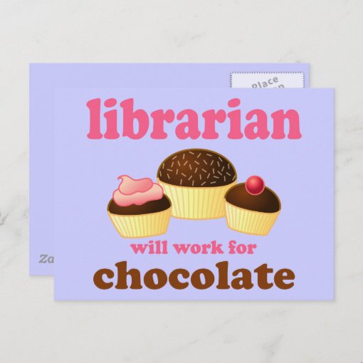 Funny Librarian Postcard | Zazzle