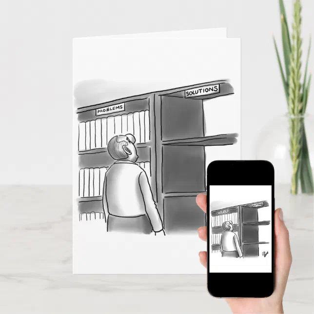 Funny Library Humor Greeting Card | Zazzle