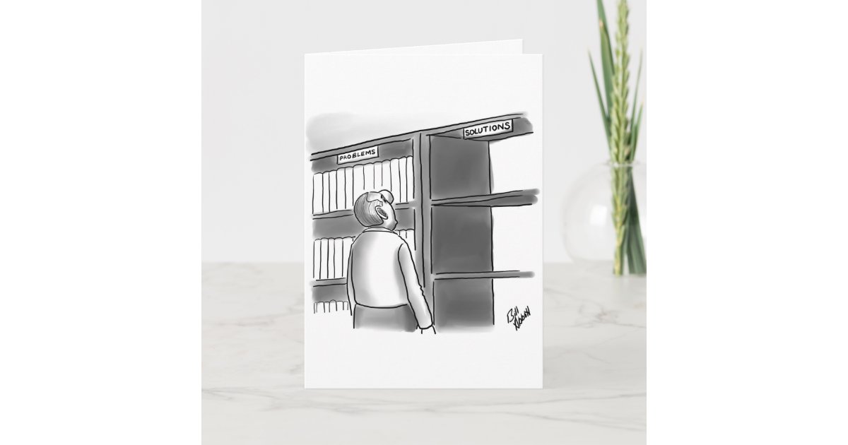 Funny Library Humor Greeting Card | Zazzle