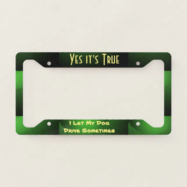 Funny License Plate Frame | Zazzle