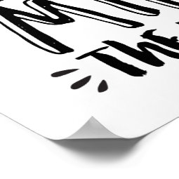 Funny Life Quotes Hand Lettering Typography Poster | Zazzle