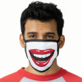Funny Lips Open Mouth Face Mask | Zazzle