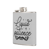 funny liquid word art drinking lovers flask | Zazzle