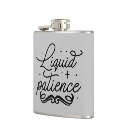 funny liquid word art drinking lovers flask | Zazzle