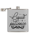funny liquid word art drinking lovers flask | Zazzle
