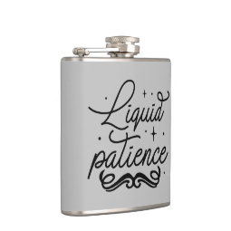 funny liquid word art drinking lovers flask | Zazzle
