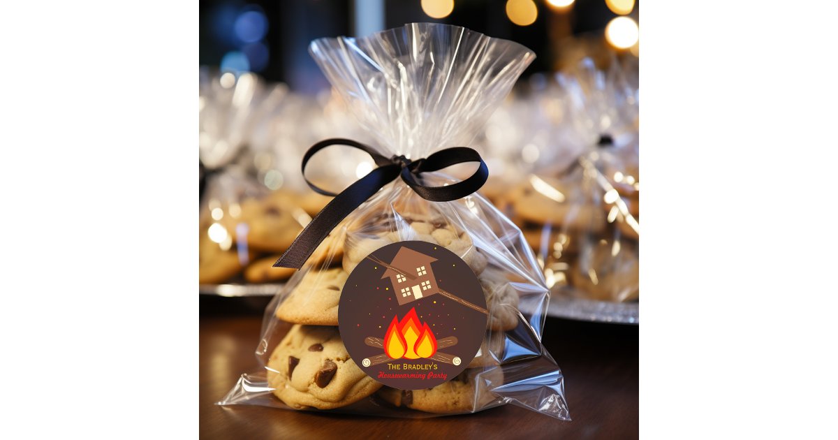 Funny Literal Housewarming Party Classic Round Sticker | Zazzle