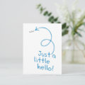 Funny Little Hello Postcard | Zazzle