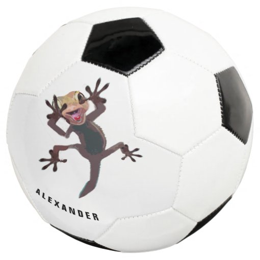 Funny Lizard Gecko Personal Soccer Ball | Zazzle