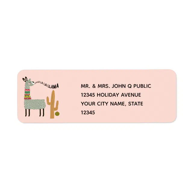 Funny Llama Label | Zazzle