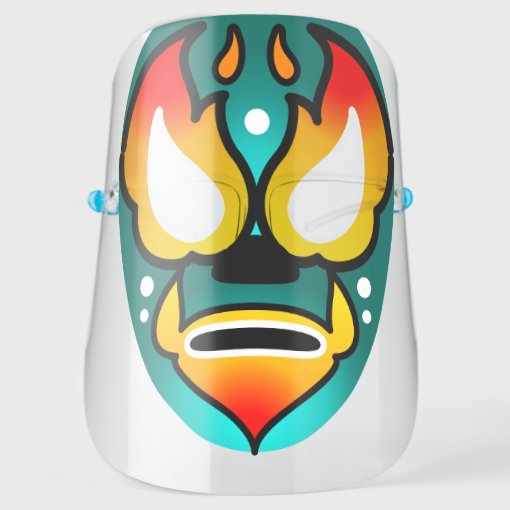 Funny Lucha Libre Luchador Wrestling Theme Face Shield | Zazzle