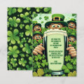 Funny Lucky Leprechauns St. Patrick's Day Party Thank You Card | Zazzle