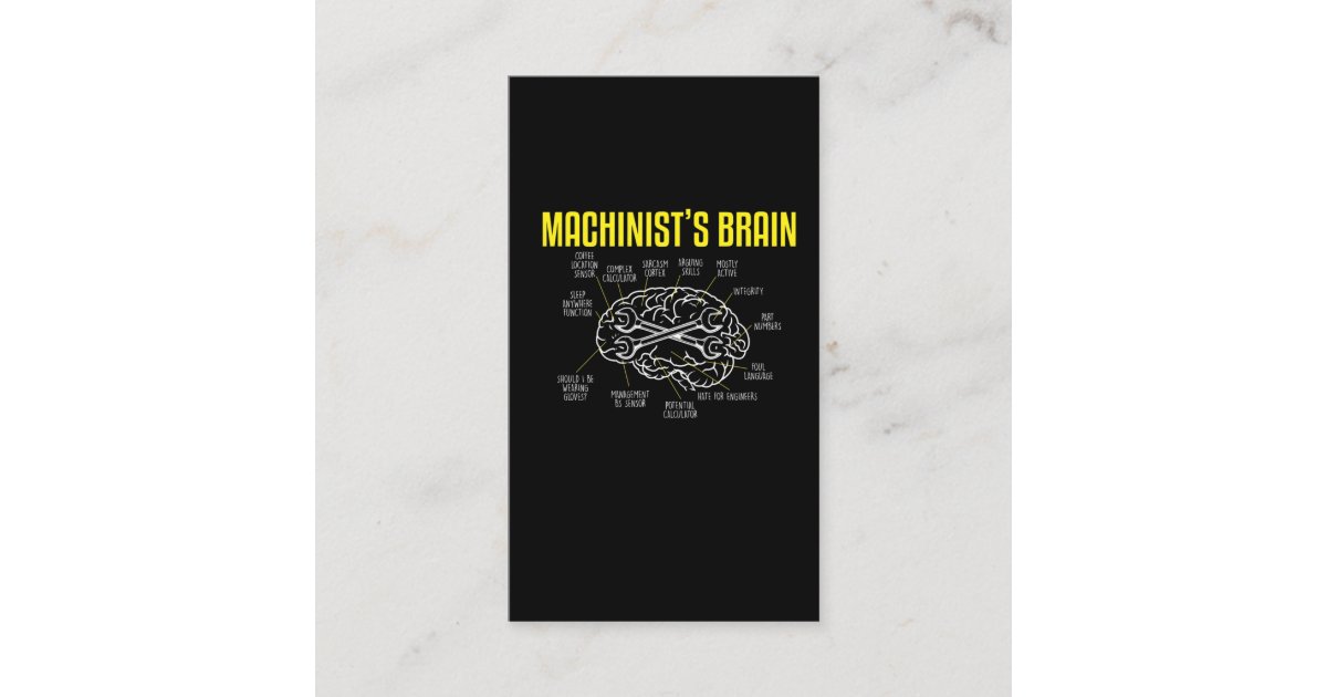 Funny Machinist Definition Quote Mechanic operator Business Card | Zazzle