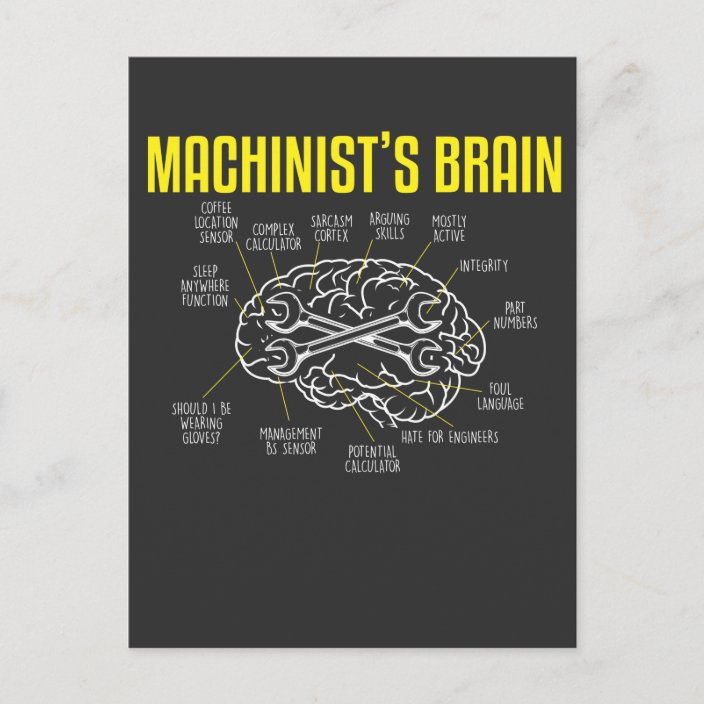 Funny Machinist Definition Quote Mechanic operator Postcard | Zazzle.com