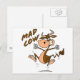 funny mad cow cartoon character postcard | Zazzle