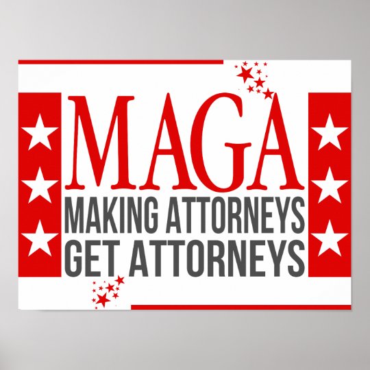 Funny MAGA Poster with Sarcastic Political Quote | Zazzle.com