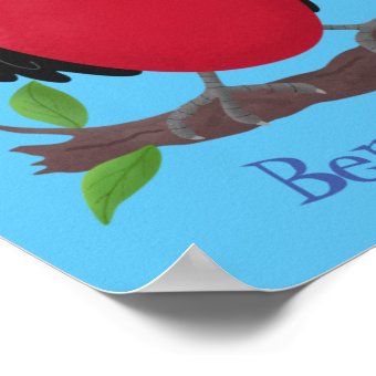 Funny magnificent frigate bird cartoon poster | Zazzle