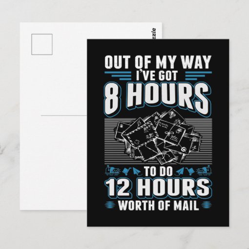 Funny Mailman Humor Stressful Mail Carrier Job Postcard | Zazzle