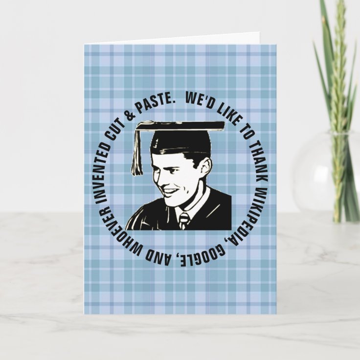 Funny Male Graduation Parental Gratitude Custom Card | Zazzle