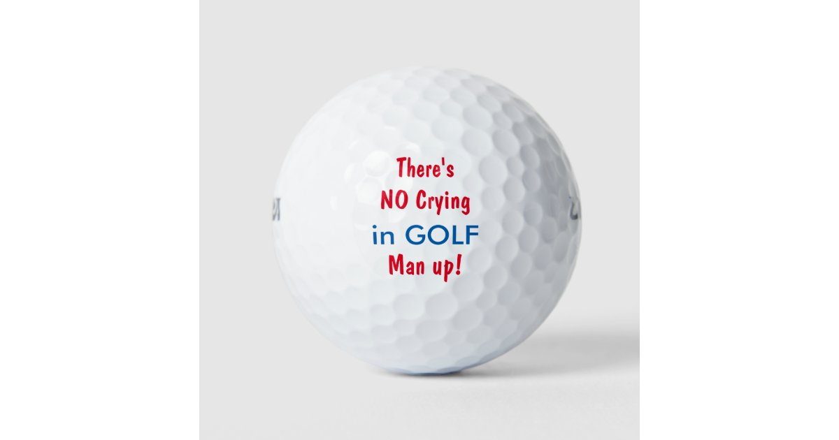 Funny Manly Theme Golf Balls | Zazzle