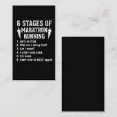 Funny Marathon Runner Quote Athlete Running Business Card | Zazzle