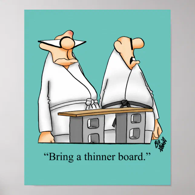 Funny Martial Arts Humor Poster | Zazzle