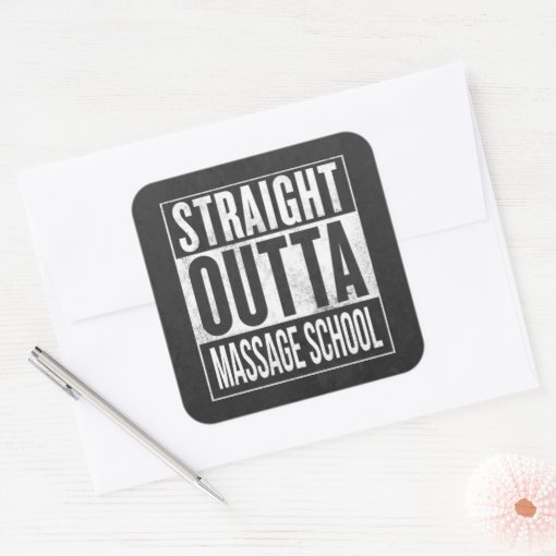Funny Massage Therapy Student School Graduation Square Sticker | Zazzle
