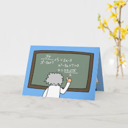 Funny Math Birthday Card Maths Themed Cartoon | Zazzle