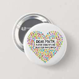 Funny Math Button | Zazzle