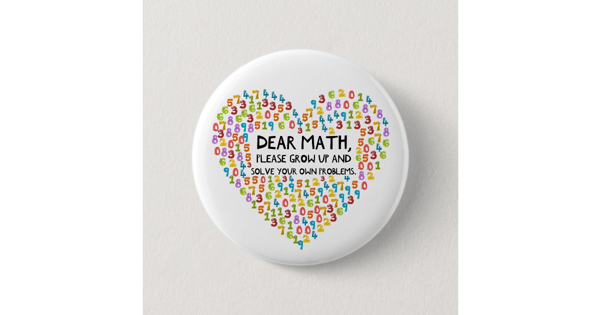 Funny Math Button | Zazzle